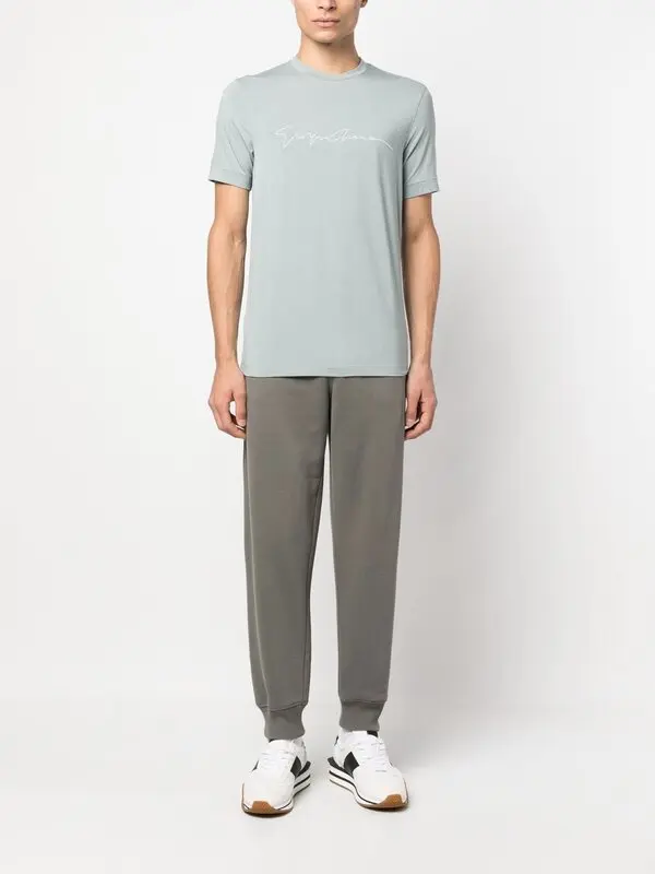 Giorgio Armani Drawstring Wool Track Pants