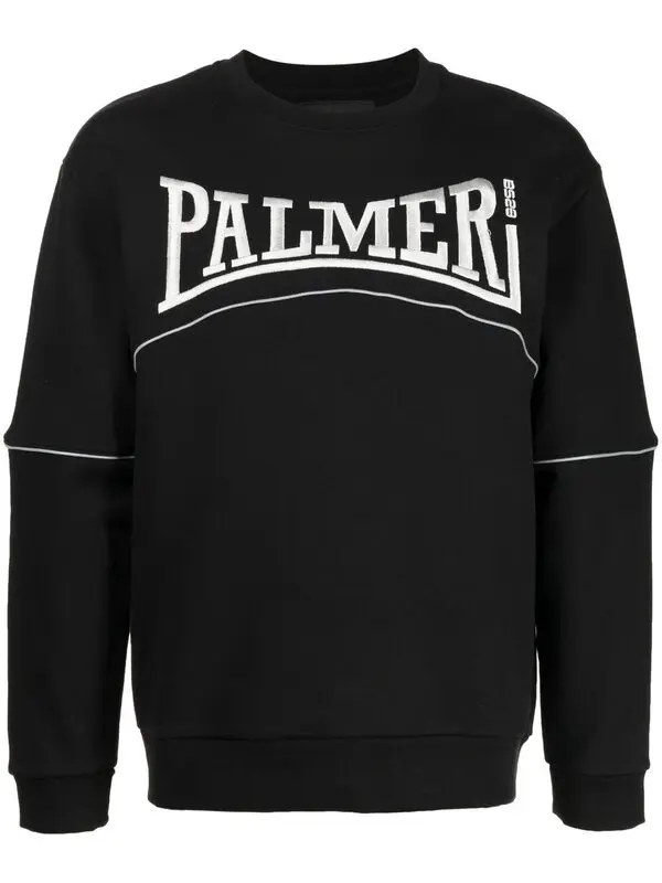 PALMER Logo-embroidered Organic Cotton Sweatshirt