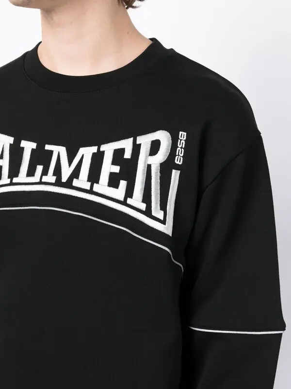 PALMER Logo-embroidered Organic Cotton Sweatshirt