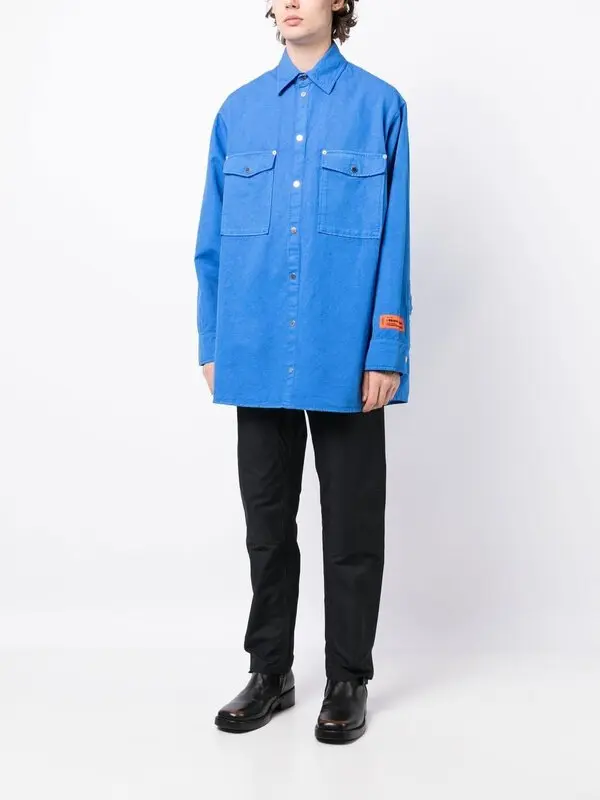 Heron Preston Logo-patch Button-up Shirt