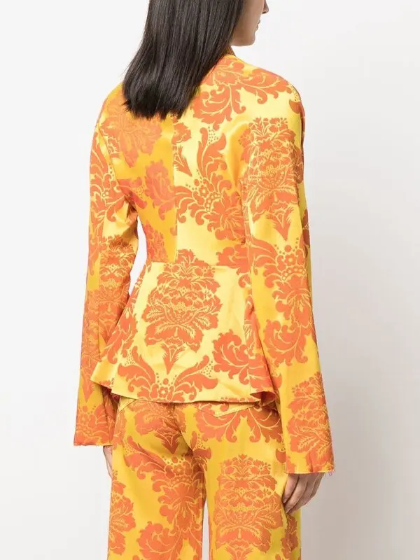 MARQUES' ALMEIDA Floral Print Tie-front Jacket
