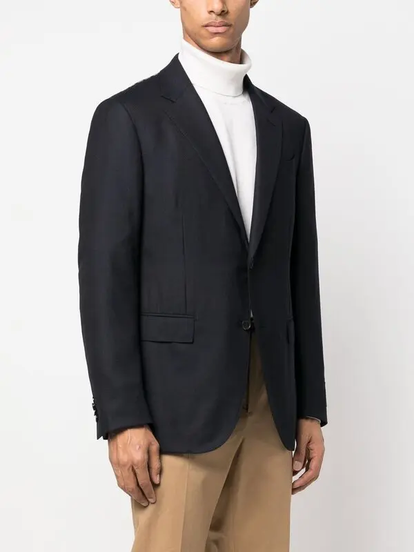 Zegna Single-breasted Blazer - Blue