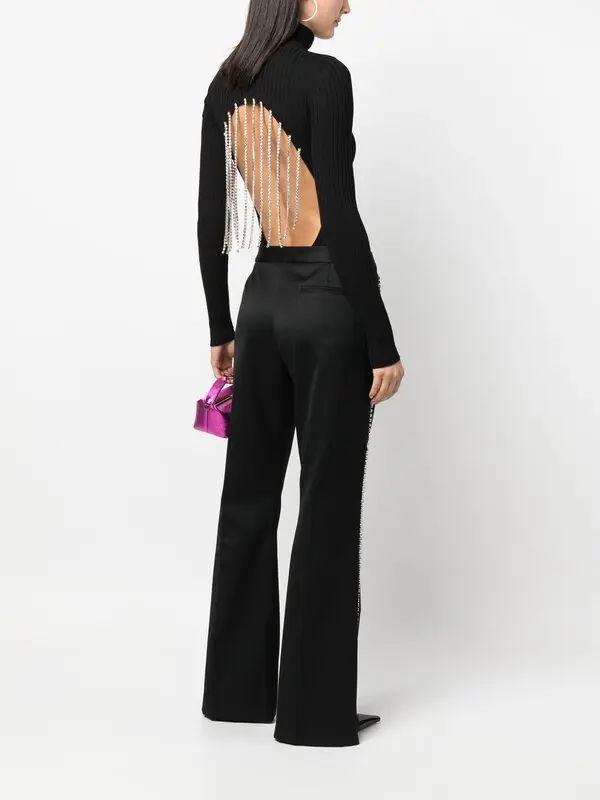Dodo Bar Or Ziggy Crystal-embellished Bodysuit