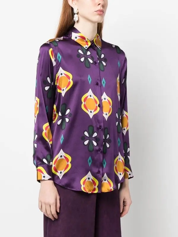 PAULA Graphic-print Long-sleeved Shirt