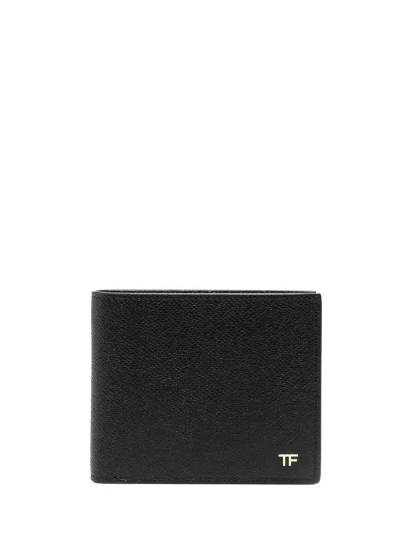 TOM FORD Logo-plaque Bi-fold Wallet - Black