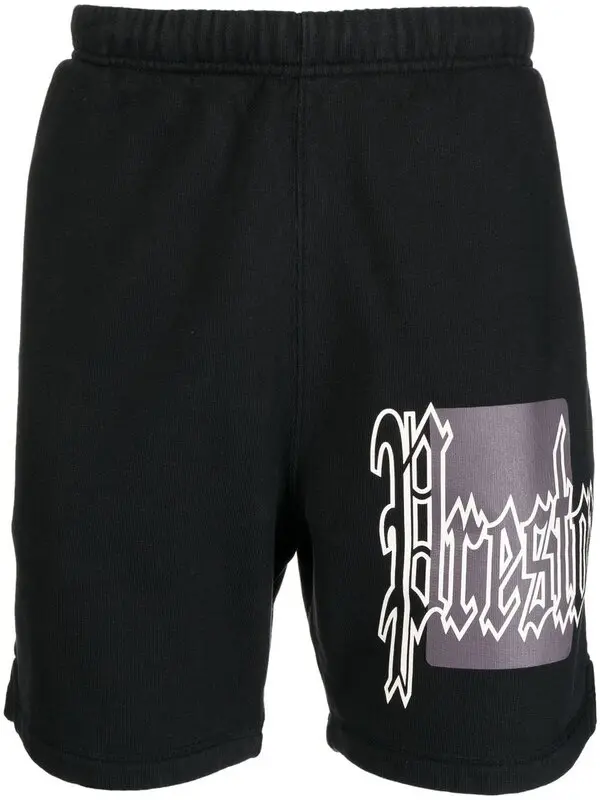 Heron Preston Color Block Logo-print Track Shorts