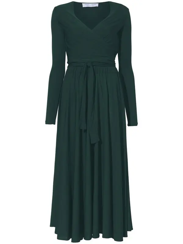 Proenza Schouler White Label Long-sleeved Wrap Dress - Green
