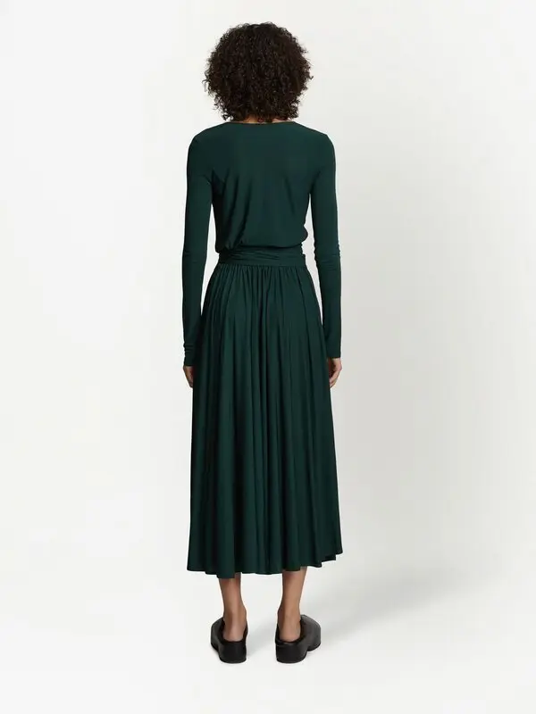 Proenza Schouler White Label Long-sleeved Wrap Dress - Green