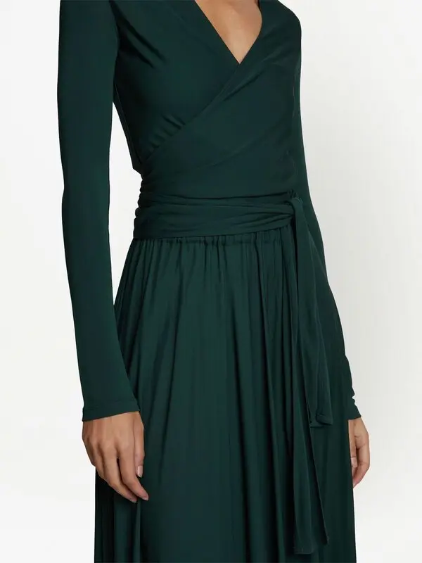 Proenza Schouler White Label Long-sleeved Wrap Dress - Green