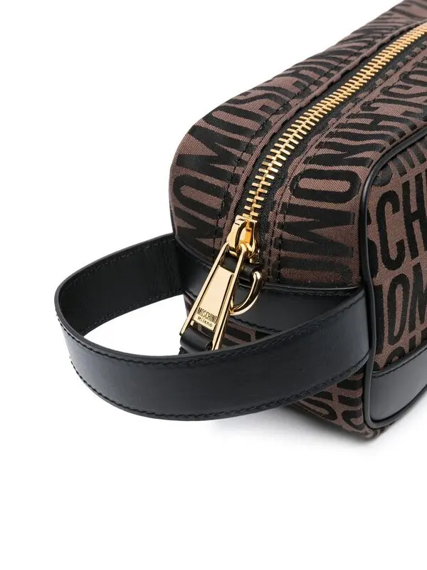 Moschino Jacquard Makeup Bag