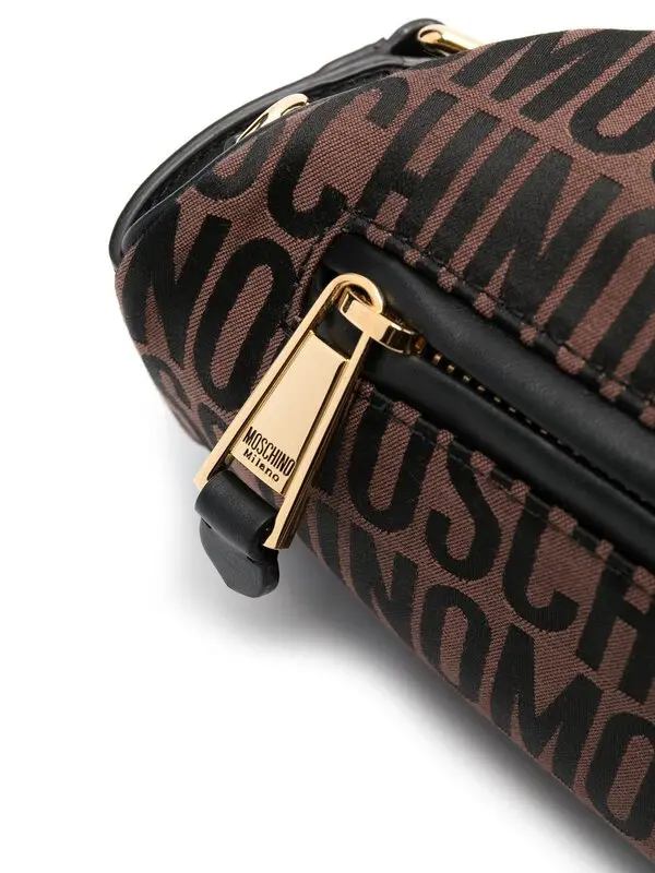 Moschino Jacquard Logo Motif Belt Bag