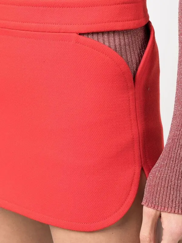 COURREGES Cut-out Detail Mini Skirt