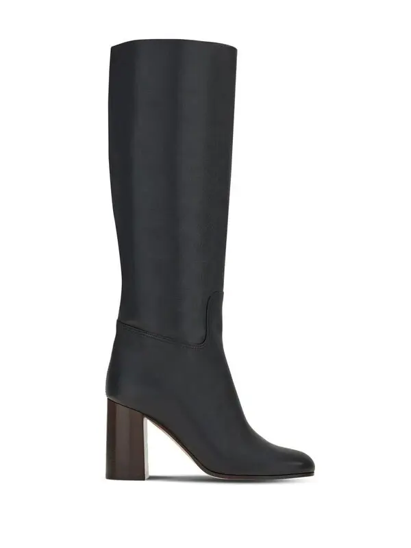 FERRAGAMO Gancini Bit Leather Knee-high Boots