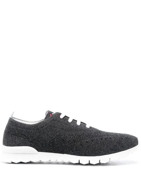 Kiton Knitted Low-top Sneakers - Grey