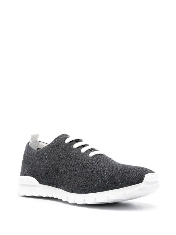 Kiton Knitted Low-top Sneakers - Grey