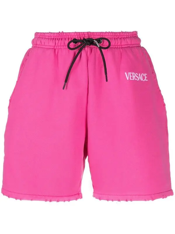 Versace Drawstring Logo Shorts