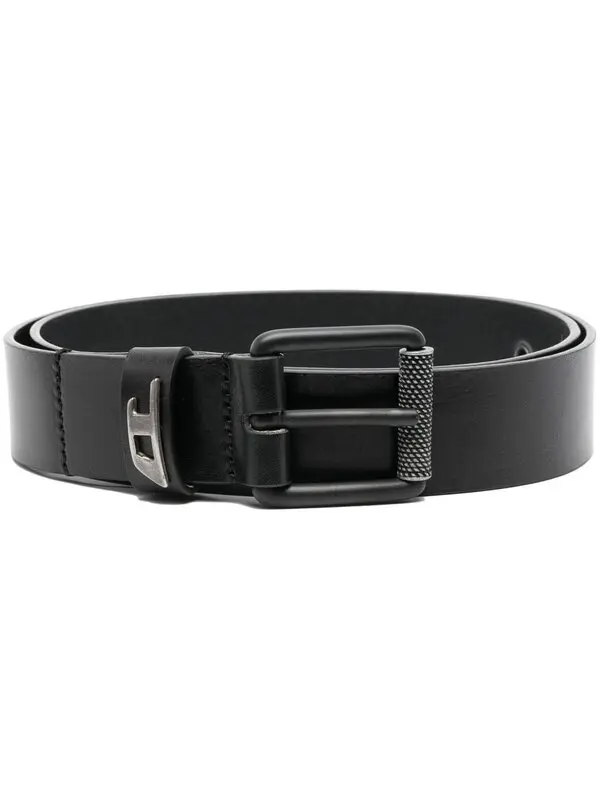 Diesel B-dave Ii Leather Belt - Black