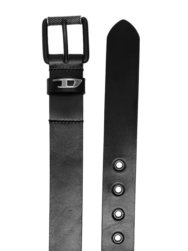 DIESEL® B-dave Ii Leather Belt - Black