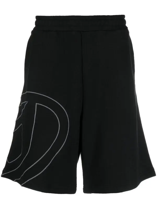 DIESEL® P-crow Megoval Cotton Shorts