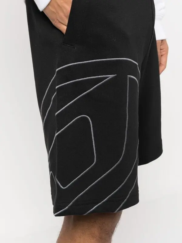 DIESEL® P-crow Megoval Cotton Shorts