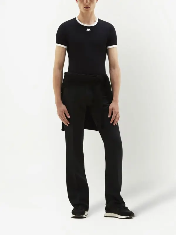 COURREGES Logo-print Detail T-shirt