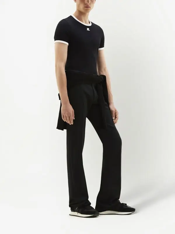 COURREGES Logo-print Detail T-shirt