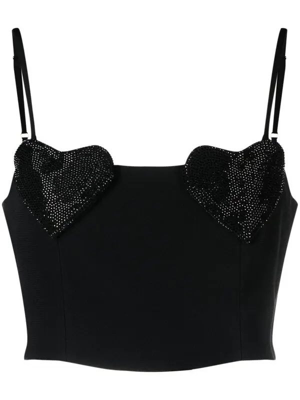 Blumarine Heart-patch Cropped Top