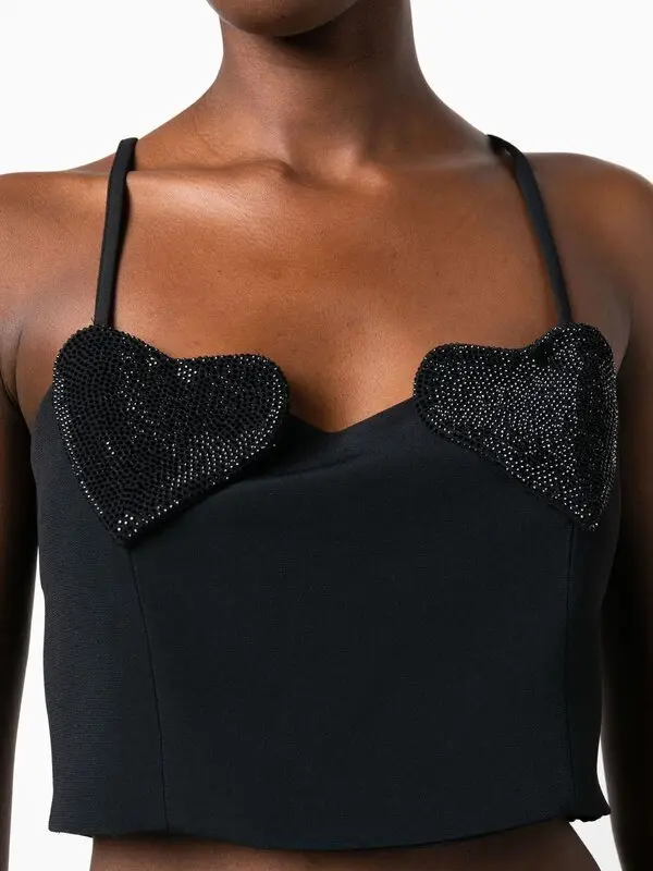 Blumarine Heart-patch Cropped Top