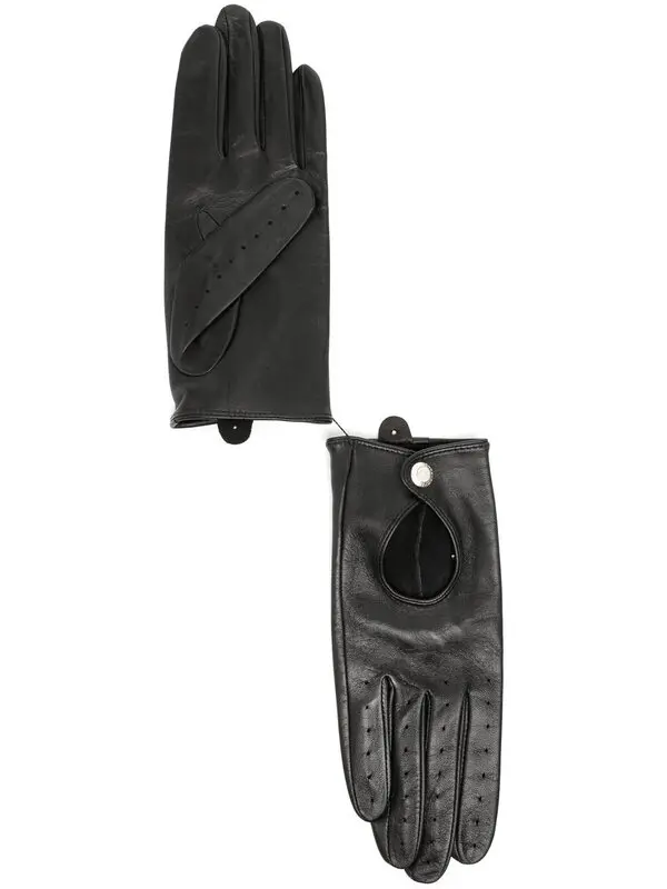 DENTS Thruxton Leather Driving Gloves - Black