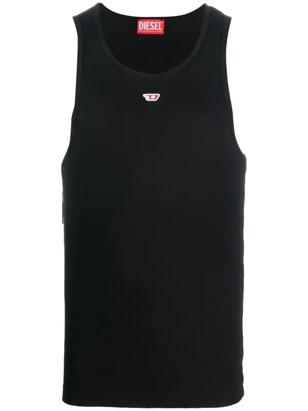 DIESEL® T-lifty-d Logo-embroidered Tank Top - Black