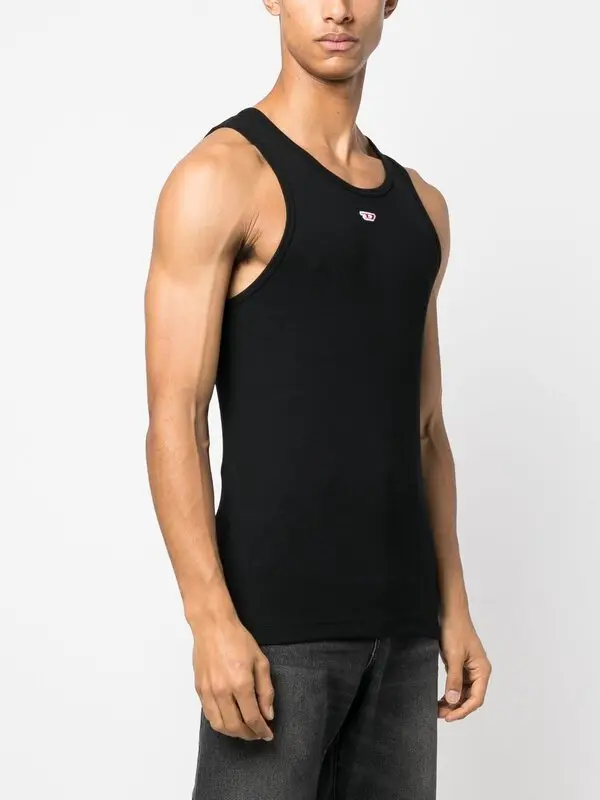 Diesel® T-Lifty-D Logo-Embroidered Tank Top - Black - 40% Off