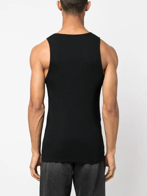 Diesel® T-Lifty-D Logo-Embroidered Tank Top - Black - 40% Off