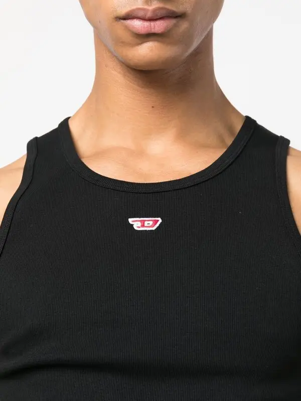 Diesel® T-Lifty-D Logo-Embroidered Tank Top - Black - 40% Off