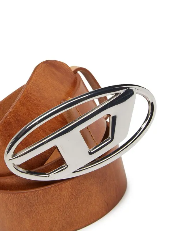 DIESEL® 1dr Logo-buckle Belt - Brown