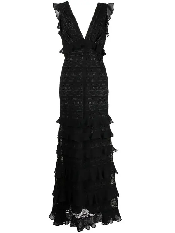 Sachin & Babi Serafina Lace Gown
