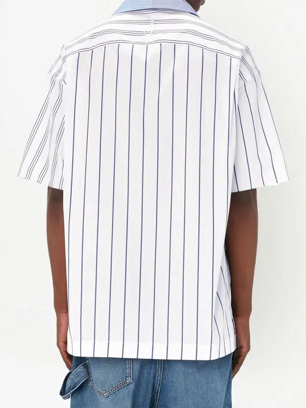 JW Anderson Panelled Stripe-print Shirt