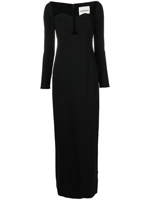 Roland Mouret Long-sleeved Maxi Dress