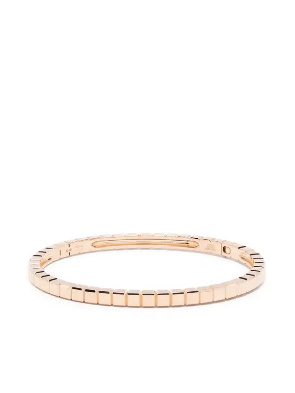 Chopard 18kt Rose Gold Large Ice Cube Bangle - Pink