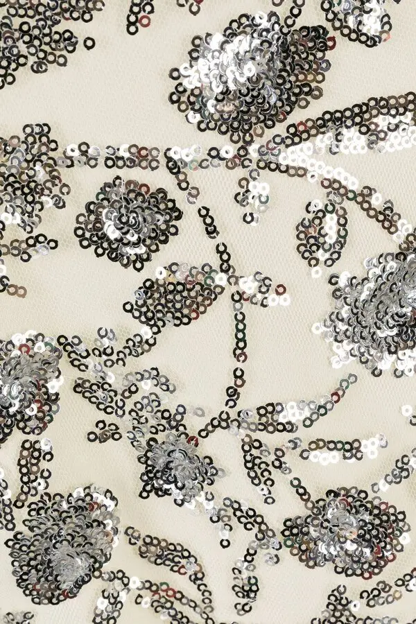 SELF-PORTRAIT Sequin-embellished Tulle Midi Dress