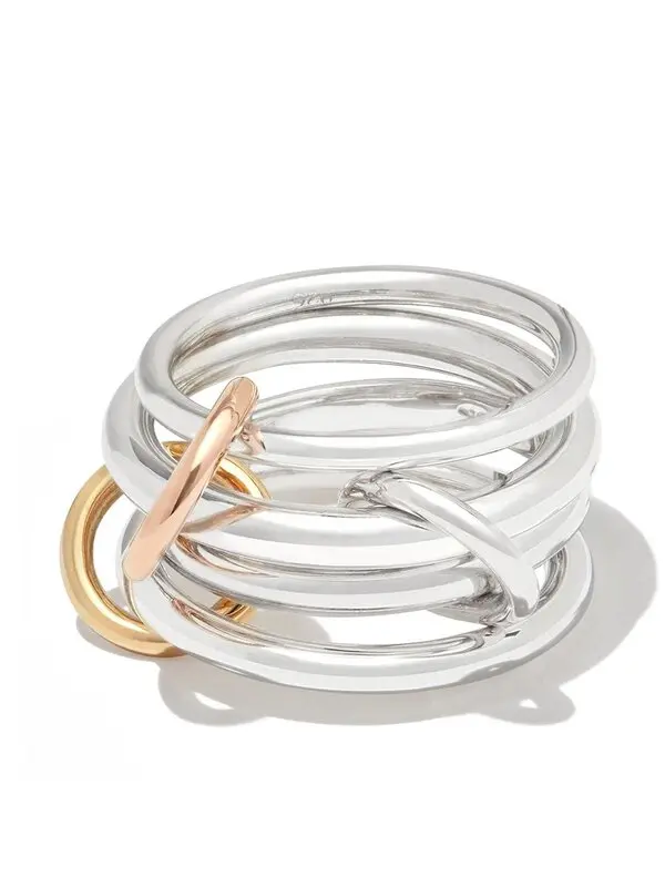 SPINELLI KILCOLLIN 18kt Gold And Stacking Ring - Silver