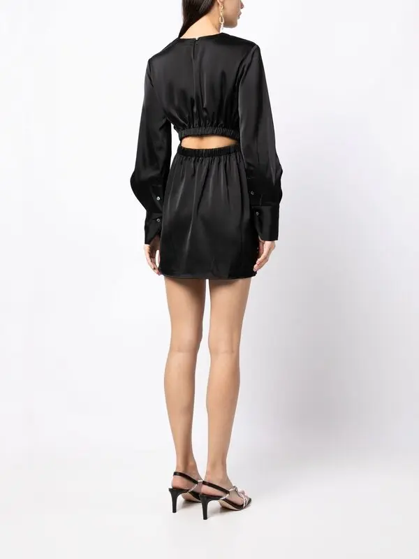 Staud Crosshill Satin Mini Dress