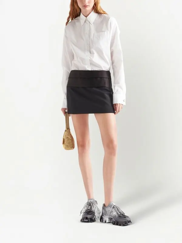 Prada Triangle-logo Poplin Shirt
