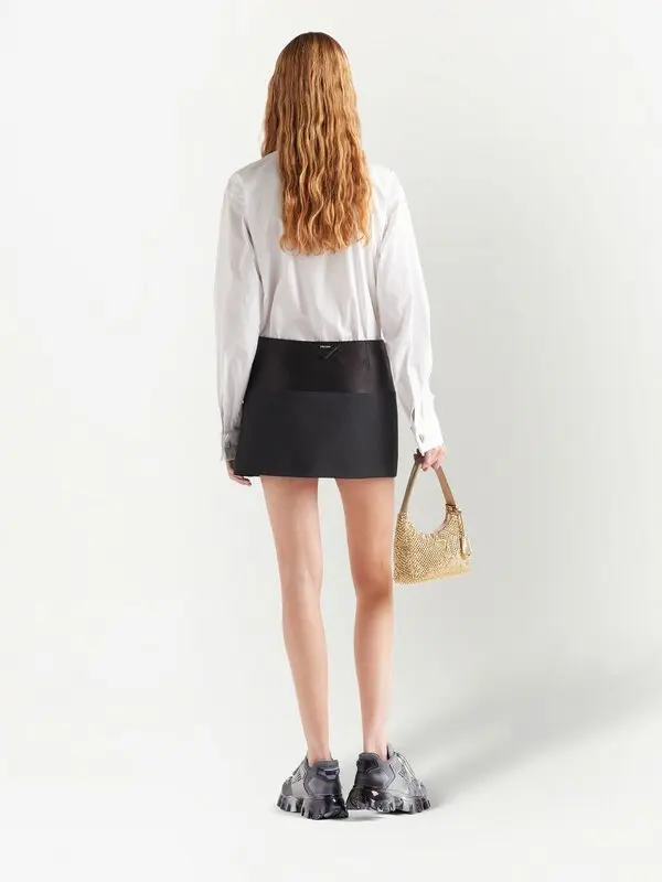Prada Triangle-logo Poplin Shirt