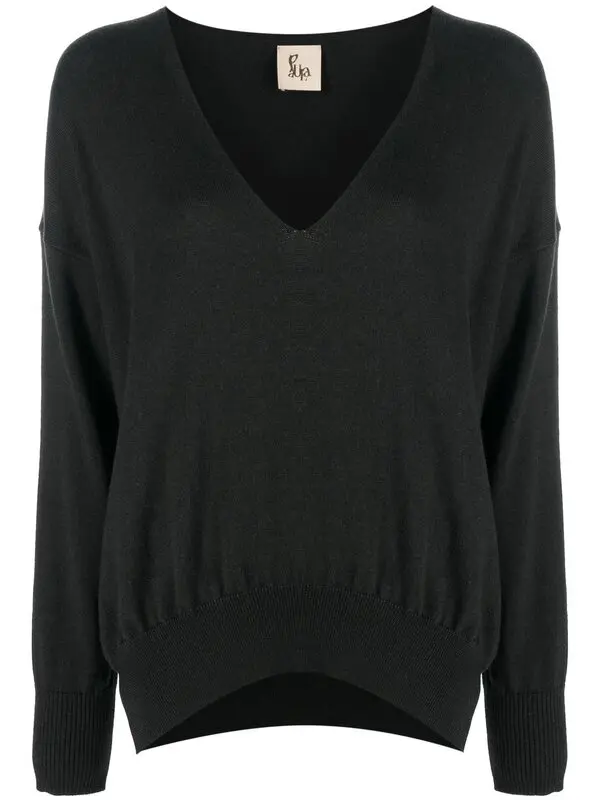 PAULA V-neck Cashmere Jumper - Green