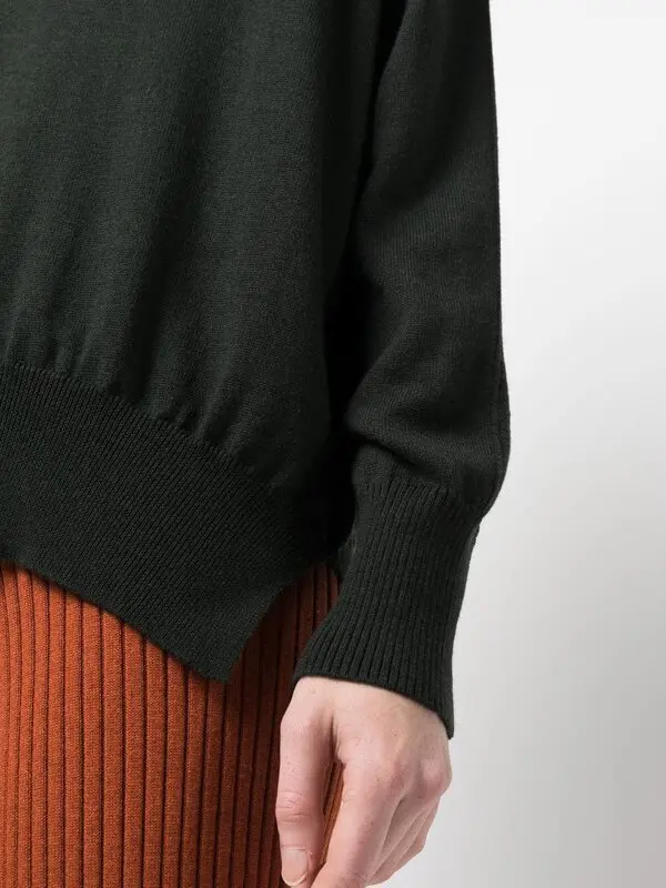 PAULA V-neck Cashmere Jumper - Green