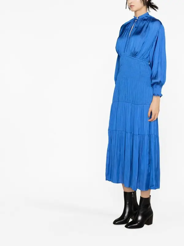 Maje Smocked Waist Mid-length Dress