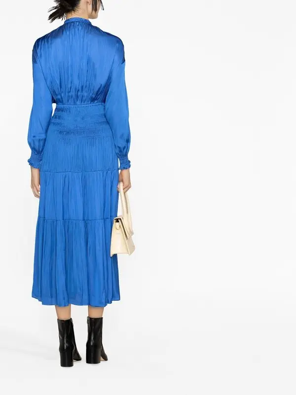 Maje Smocked Waist Mid-length Dress