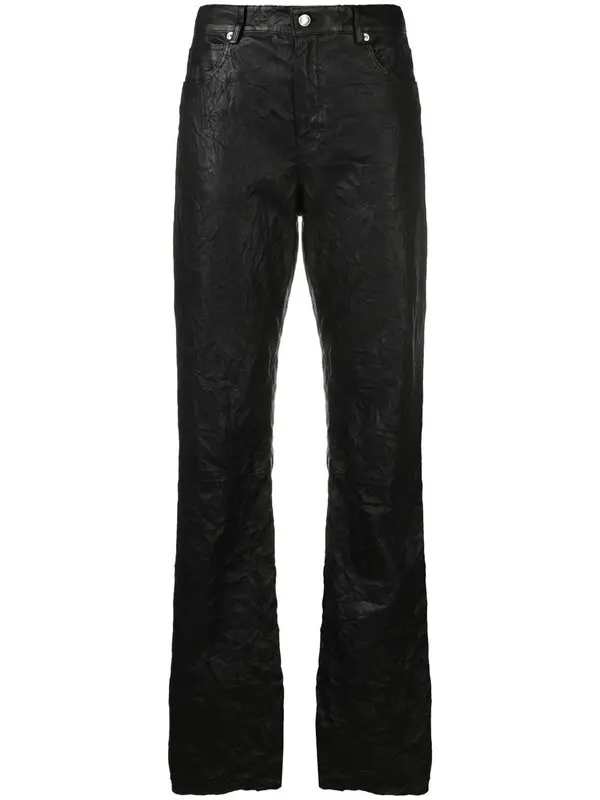 Zadig&Voltaire Evy Crinkled Leather Trousers