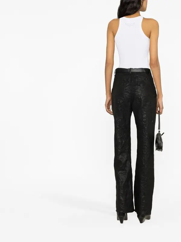 Zadig&Voltaire Evy Crinkled Leather Trousers