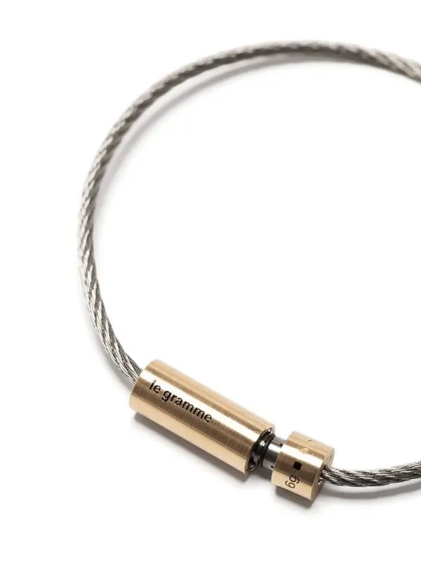 Le Gramme 6g Cable Bracelet In Sterling Silver And -tone
